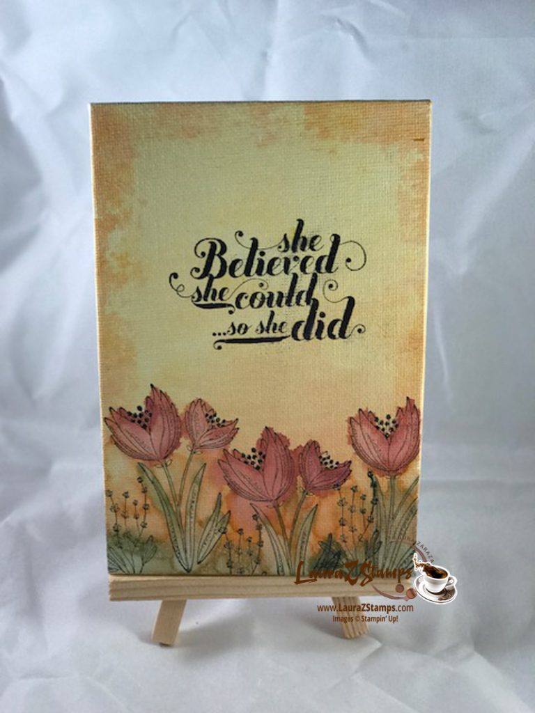 Stamping on Canvas Panels